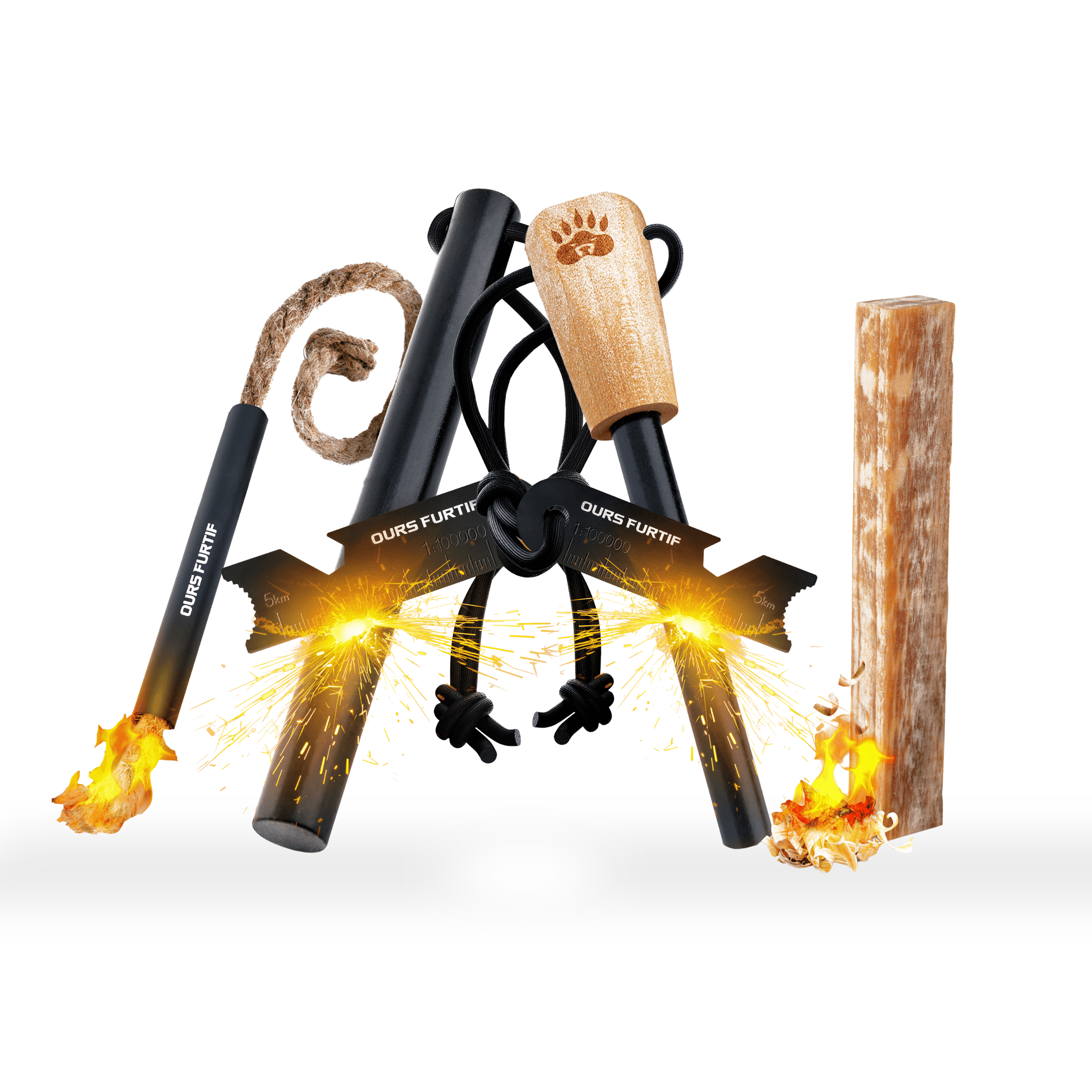 Pierre à Feu et Firesteel pour la Survie et le Camping